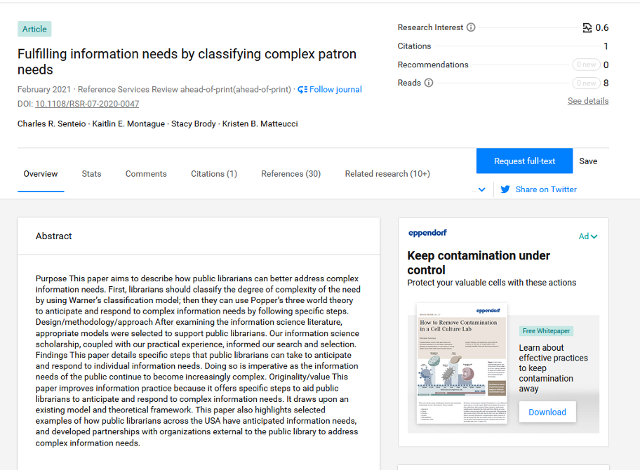 Module 9.2 – Nonbibliographic Structures for organizing knowledge